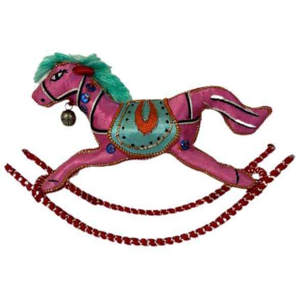 Other | 198 Chinese Hand Embroidered Silk Animal Rocking Horse | Poshmark